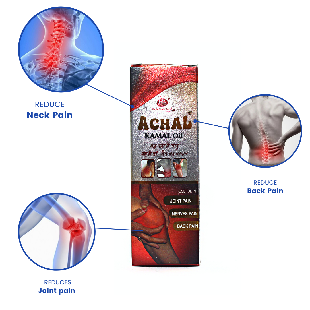 Message Oil For Joint Back Neck Muscle Pain Achal Kamal Oil Ayurvedic ...